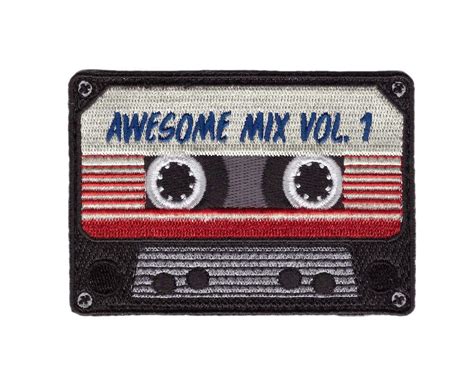 Awesome Mix Tape Cassette Retro Old School Patch Retro Patch Vintage
