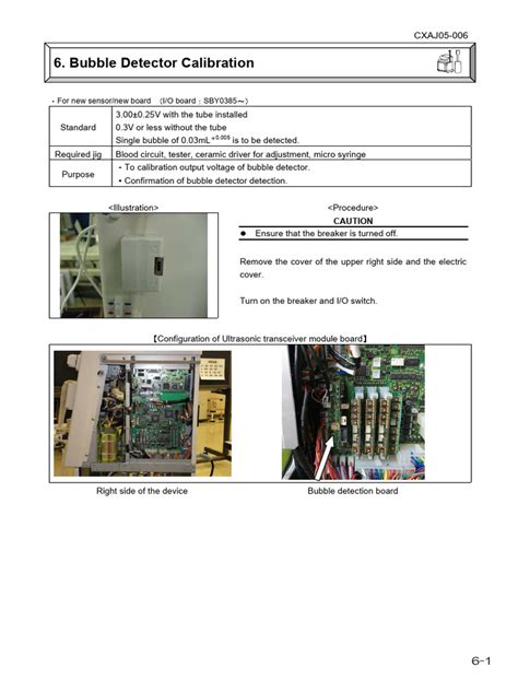 S55plus Type Ii 6 Bubble Detector Calibration Pdf Sensor Computer Engineering