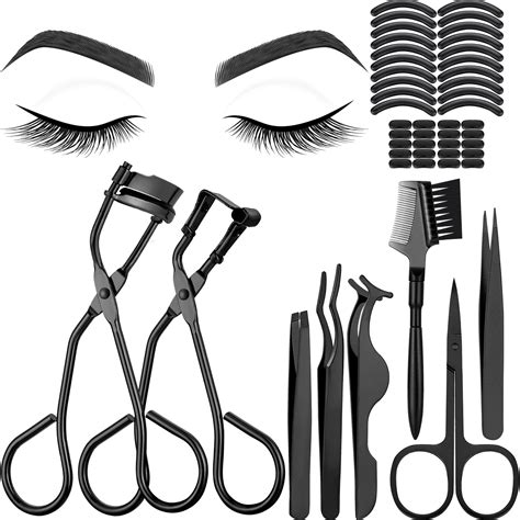 17 Pcs Eyelash Curlers Kit Lash Curler Eyelash Comb