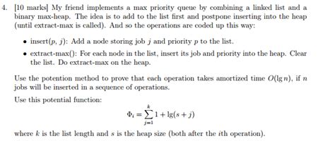 Solved My Friend Implements A Max Priority Queue By