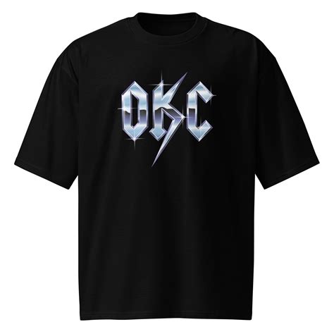 Okc T Shirt Okc Silver Oversized Fresh Lazy Bison Clothing