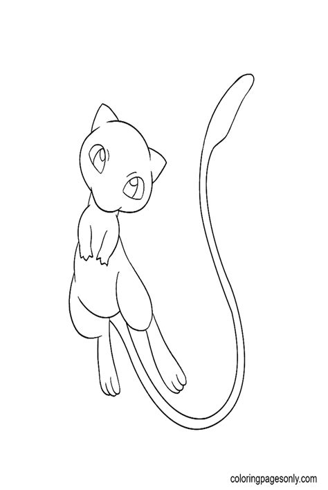 20 Mew Coloring Pages Free Printable Pdf And Online Coloring