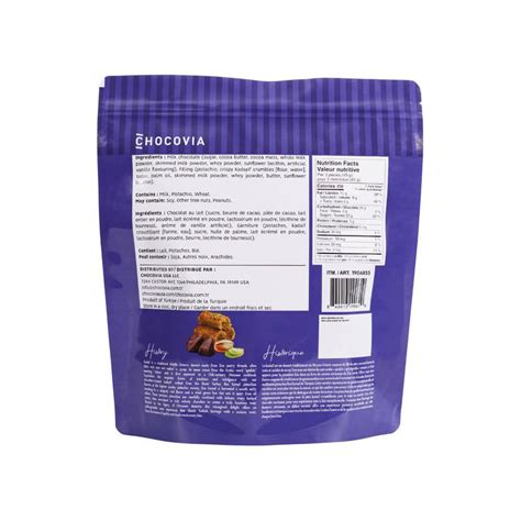Chocovia Dubaï Style Milk Chocolate With Pistachio And Kadaif 450 G
