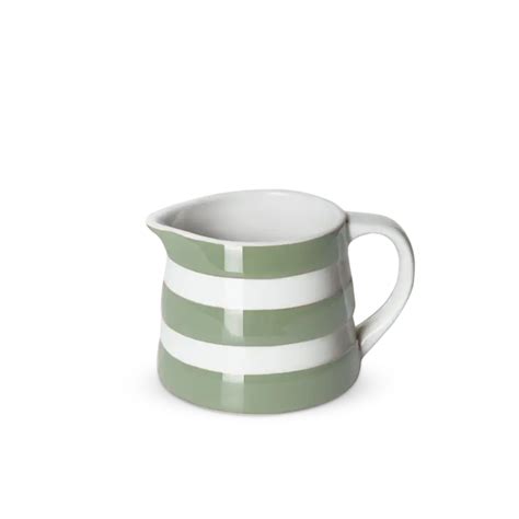 Jug 014 Litre Cornishware Willow Green Dreadnought Jug Ceramic The Big Kitchen Cookware