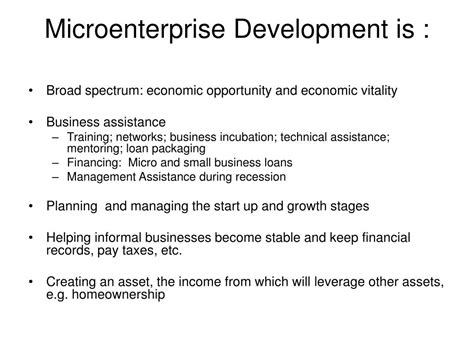 Ppt Microenterprise Development In California Boosting Economic