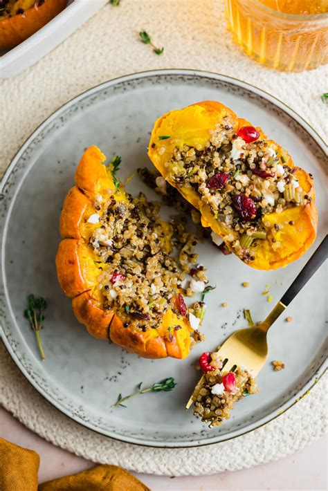 Vegan Stuffed Pumpkins With Quinoa