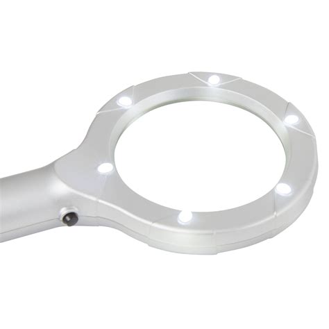 Magnifying Glass With Led Light Lightweight Handheld Lighted 4x