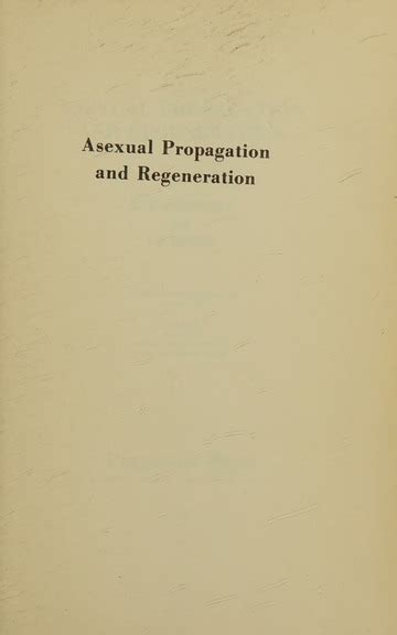 Asexual Propagation And Regeneration Vorontsova Mariia Aleksandrovna