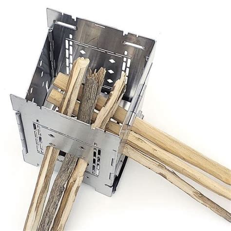 Folding Firebox Titanium Campfire Stove Gen 2 Deluxe Kit
