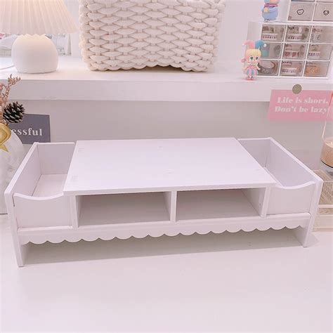 Cute Cartoon Wooden Desktop Cabinet Computer Shelf Vicedeal