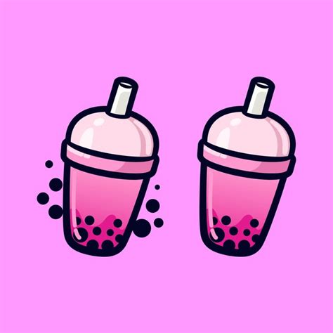 Premium Vector Cute Bubble Tea Isolated Premium Cartoon Illustration