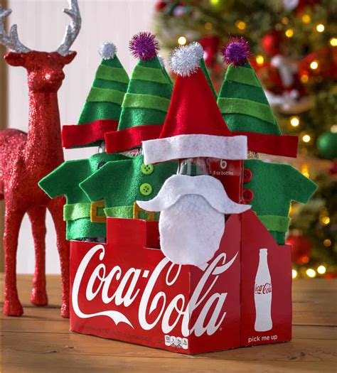 Coca Cola Bottle Santa And Elves T Mod Podge Rocks
