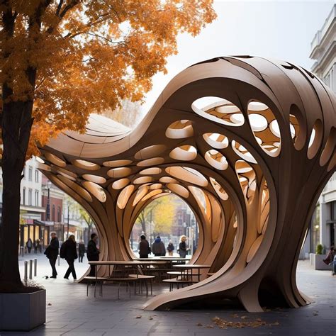 Parametric Architecture For Urban Wooden Pavilions By Paul Stroia