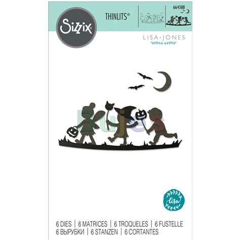 Sizzix Thinlits Die Halloween Silhouettes By Lisa Vicedeal