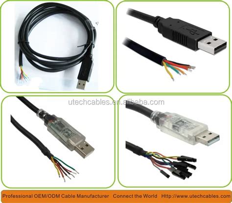 Pl2303 Usb Uart Rs232 Level Converter Cable With Rx Tx Vcc Gnd Cts Rts Pinout Buy Usb Uart
