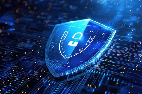 Premium Photo Data Security System Shield Protection Verification