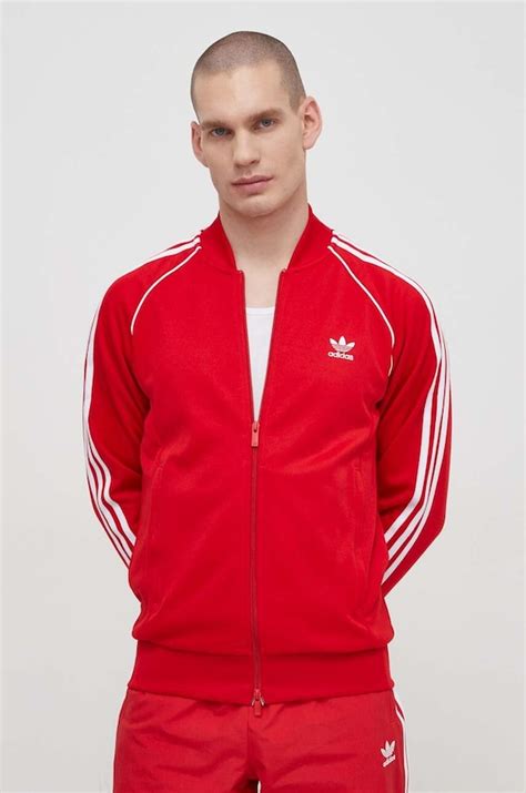 Суичър Adidas Originals Adicolor Classics Sst в червено с апликация
