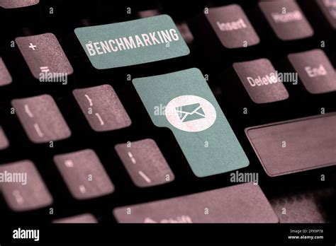 Sign Displaying Benchmarking Business Concept Evaluate Something By