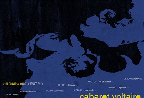 Cabaret Voltaire Concert Poster Jay Blizzard Art Directordesigner