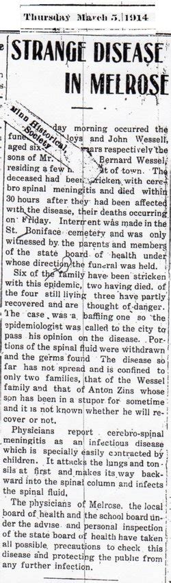 John Wessel 1904 1914 Mémorial Find A Grave