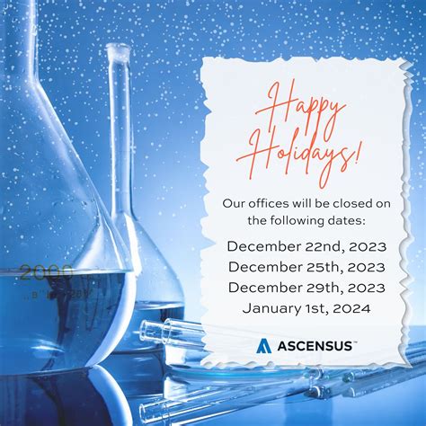 Ascensus Specialties On Linkedin Over The Next Couple Of Weeks Our Offices Will Be Closed For