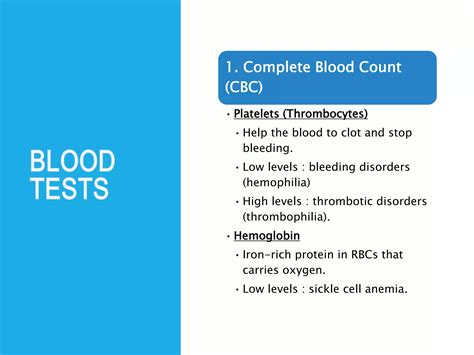 Common Diagnostic And Laboratory Tests And Procedures Pptx