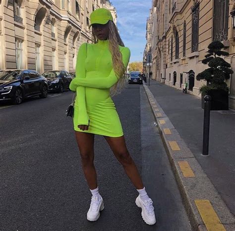 Neon Green Newest Color Trend Fashionactivation Neon Outfits