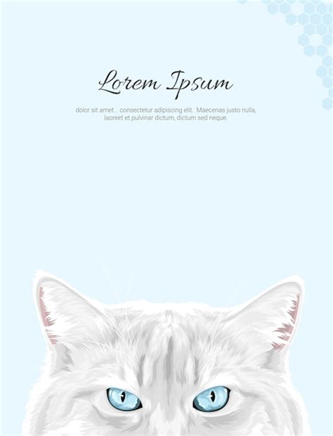 Gato Vectorial De Raza Persa Vector Premium