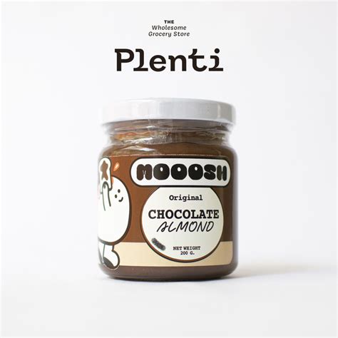 มูช เสปรดอัลมอนด์ ช็อกโกแลต ออแกนิค วีแกน Mooosh Chocolate Almond