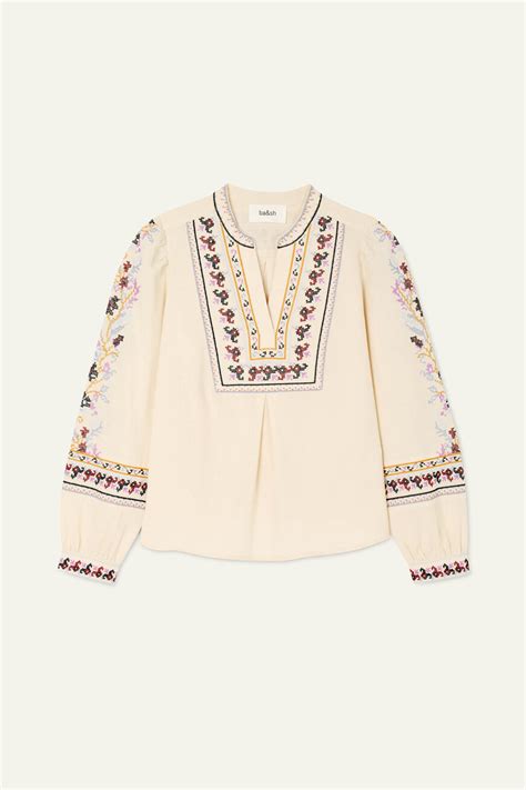 Top Caloe Ecru Baandsh Ca