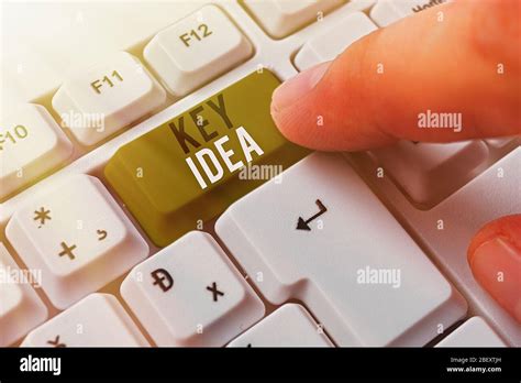 Handwriting Text Writing Key Idea Conceptual Photo Exceptional Or Vital Thought Or Suggestion