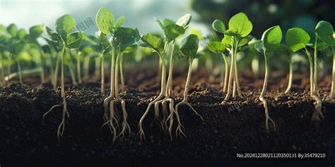 Ai创作图苗生根 苗与根 生根发芽 落叶生根幼苗 科学育苗 萌发新生概念 生命发芽生长 根与苗 芽苗菜根系特写 健康的土壤 幼苗背景素材 土壤里绿色生命 幼苗高清图 土壤健康管理 作物根系