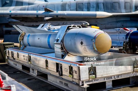 Us Airtosurface Agm65 Maverick Missile Used By Fighter Plane F16 Stock
