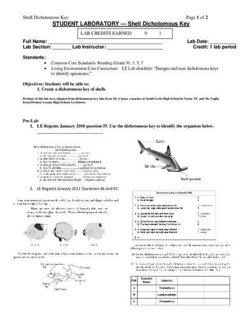 Fillable Online Mollusk Dichotomous Key Teacher Edition Pdf Cornell Chess Fax Email Print