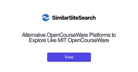 Alternative Opencourseware Platforms To Explore Like Mit Opencour