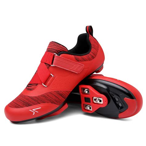 Flat Shoes Trendy Solid Color Anti Slip Road Cycling Shoes With Velcro