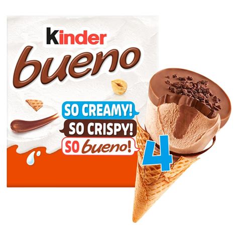 Kinder Bueno Milk Chocolate Cones Ocado