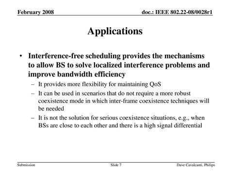 Interference Free Scheduling Ppt Download
