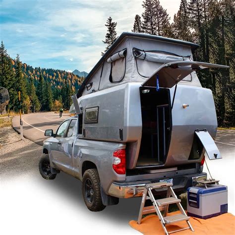 8 Foot Light Small Pop Up Pop Top Truck Camper For Tacoma Camper And