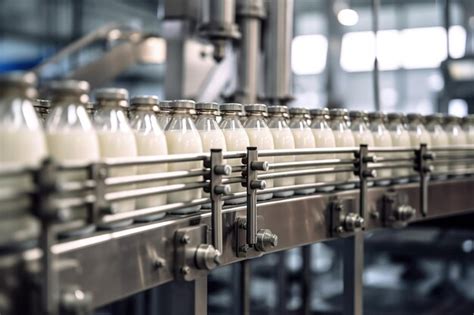 Premium Ai Image Beverage Filled In Bottles Along Production Line