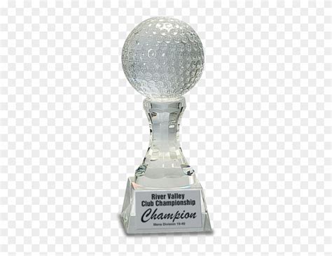 Golf Ball Trophy Engraved Crystal Glass Award 7 3 4 Inch Crystal Golf