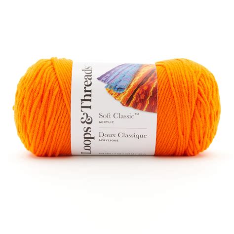 Soft Classic™ Solid Yarn By Loops And Threads® Color Orange Michaels