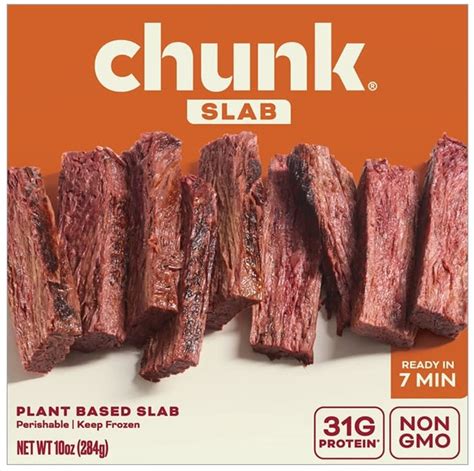 Chunk Foods Plant Based Slab Hearty And Tender Vegan Steak