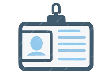 Premium Vector Identification Card With Profile Icon National Id Card