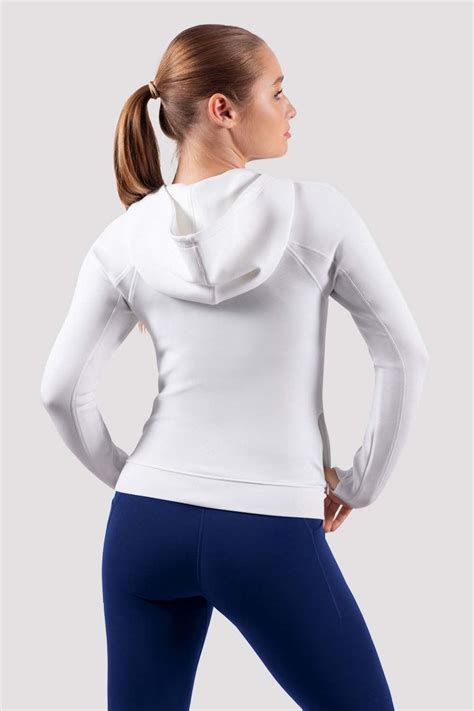 Apex Adaption Zip Hoodie White Bloch Dance Eu