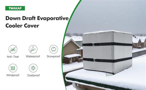 Twakap Down Draft Swamp Cooler Cover With 2 Tie Down Straps