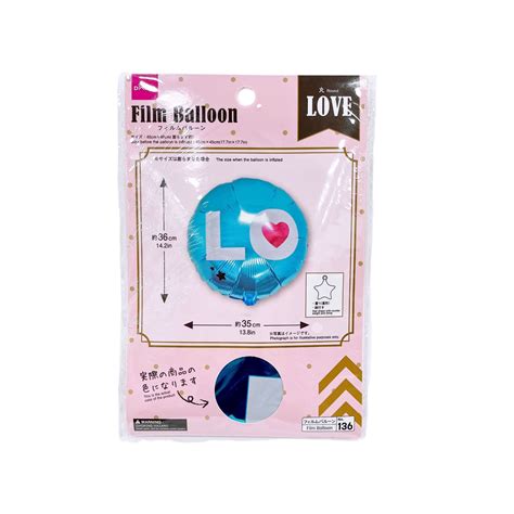 Foil Balloon Round Love Daiso Singapore