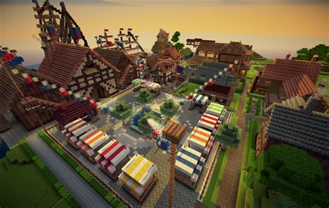 Village Market Minecraft Map Artofit
