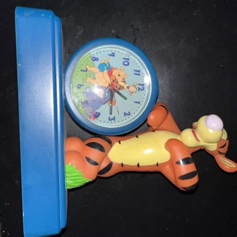 Disney Vintage Fantasma Tigger Winnie The Pooh Talking Alarm Clock Works £14 18 Picclick Uk