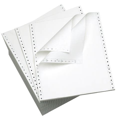 Domtar Carbonless Continuous Feed Form Paper 3 Part White Plain